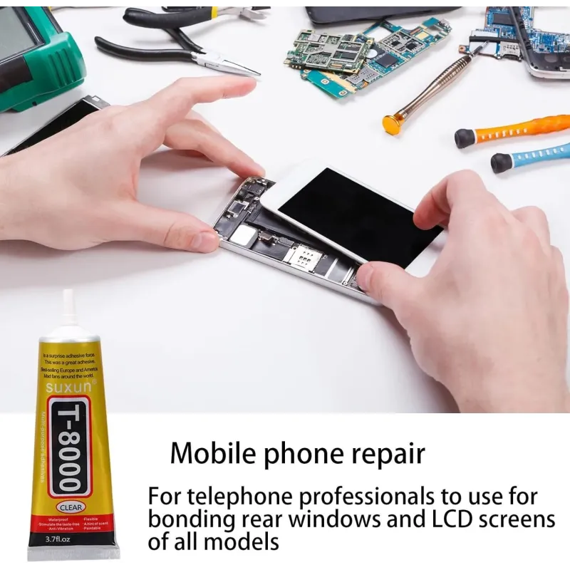 T-8000 110mL Epoxy Resin Adhesive Glue for Repairing Cell Phones